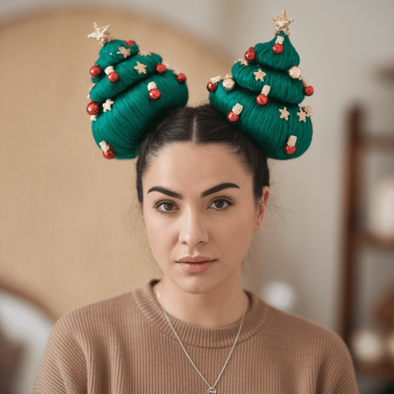 23 Stunning Christmas Tree Hairstyles to Shine Bright at Any Party ...