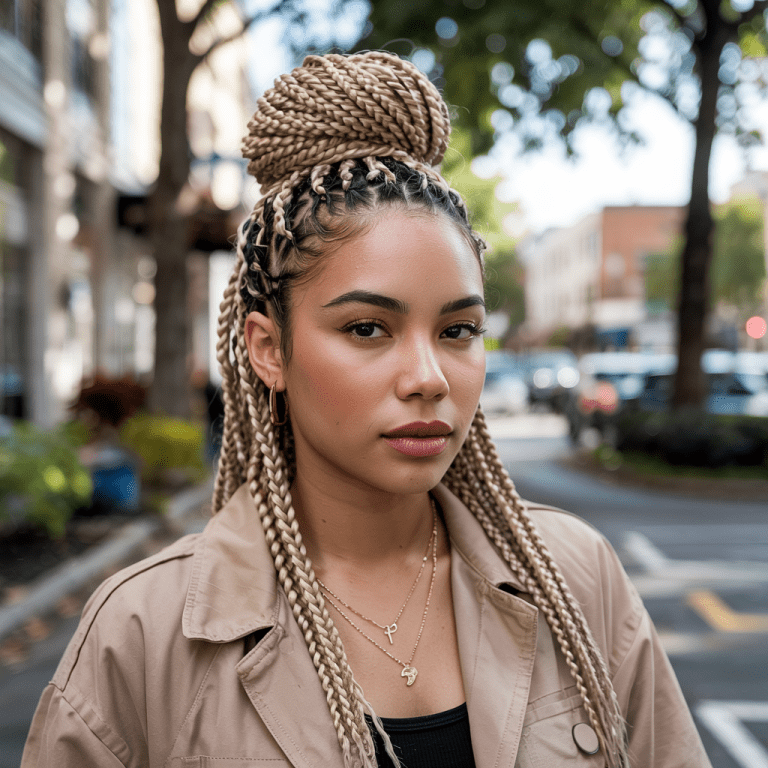 25 Half Cornrows Half Box Braids Styles You’ll Obsess Over in 2025 ...
