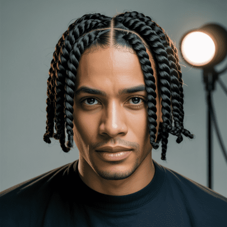 25 Short Two-Strand Twist Braids for Men You’ll Love - Elderly Seniors ...