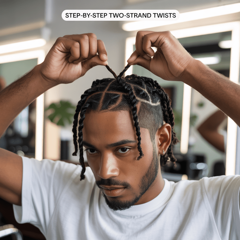 How to Do Two-Strand Twists for Men - Elderly Seniors Insight