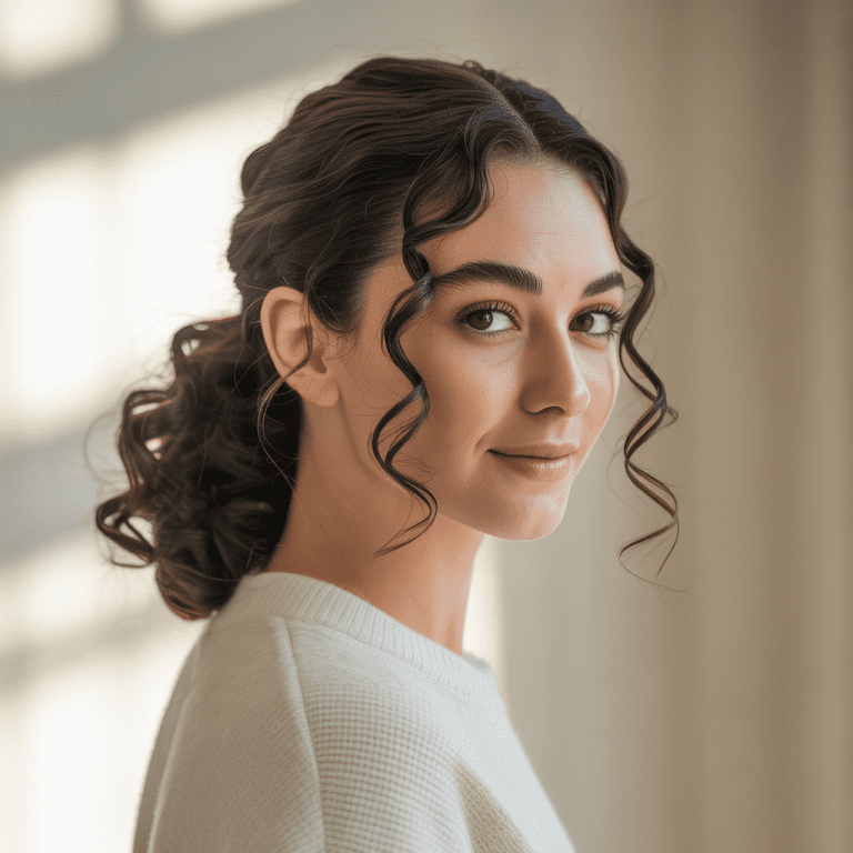 33 Updo Curly Hairstyles - Elderly Seniors Insight