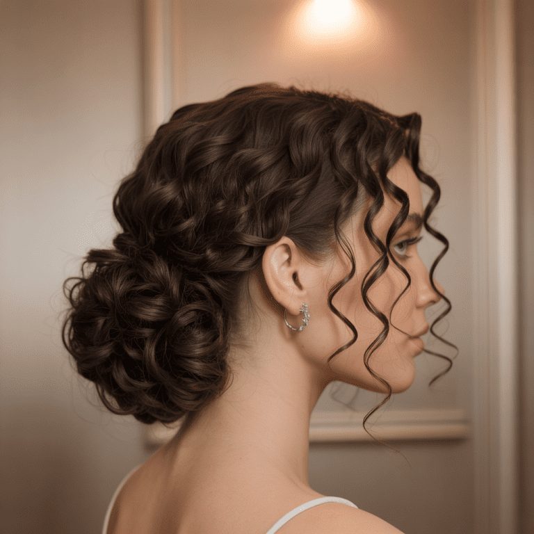 33 Updo Curly Hairstyles - Elderly Seniors Insight