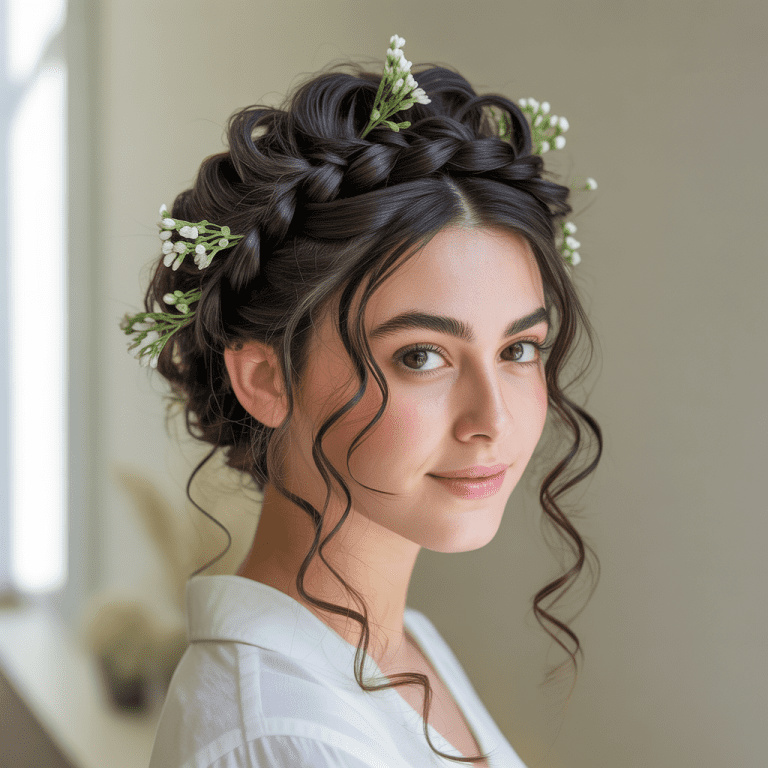 33 Updo Curly Hairstyles - Elderly Seniors Insight