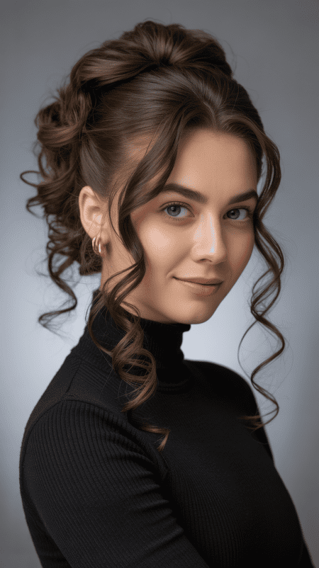 33 Updo Curly Hairstyles - Elderly Seniors Insight