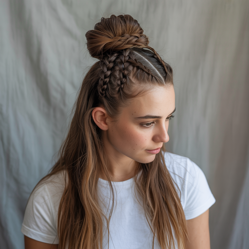 How to Do Braids Into a Bun - Elderly Seniors Insight